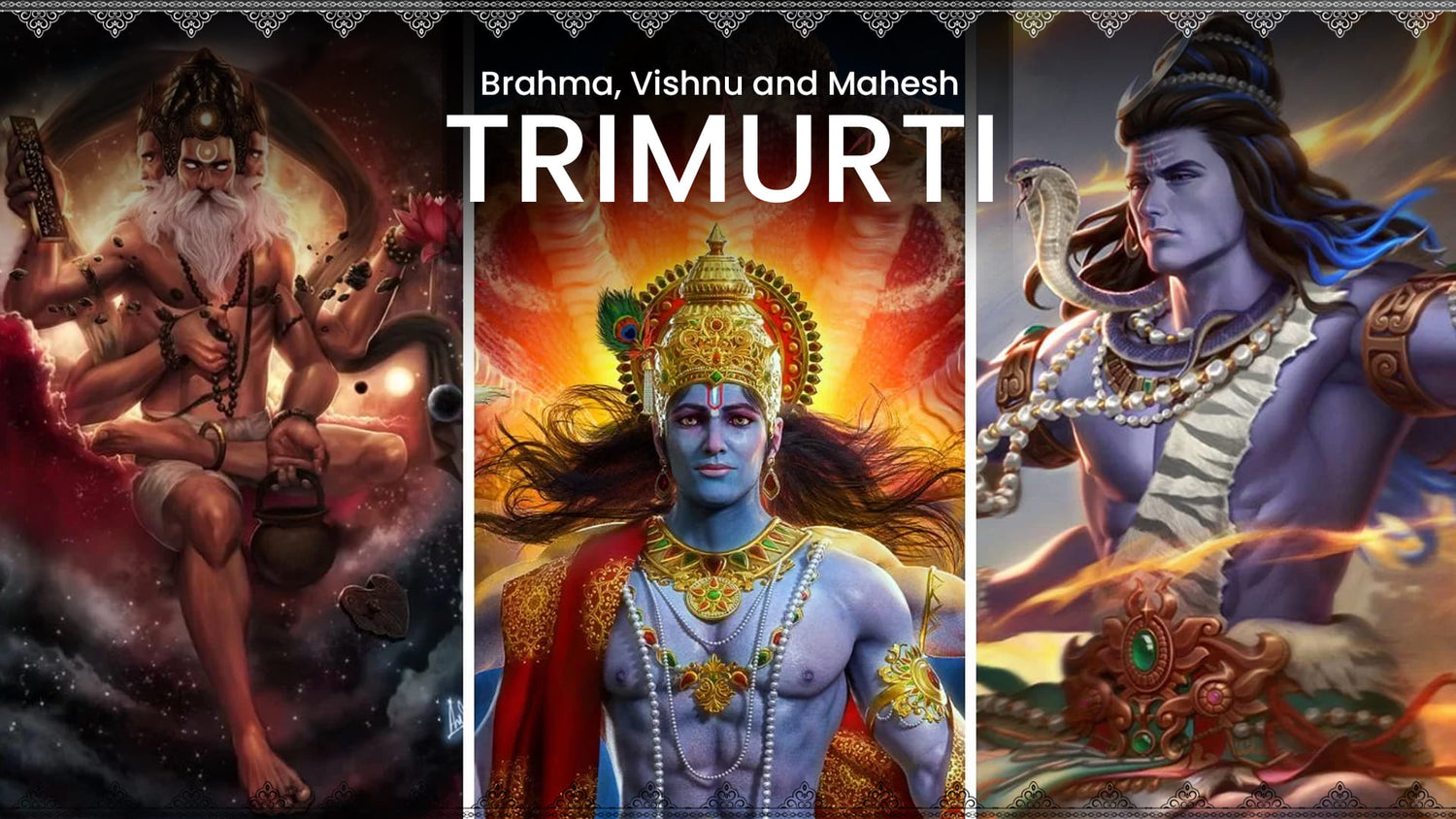 Exploring the Trimurti: Brahma, Vishnu, and Mahesh – Suyogah