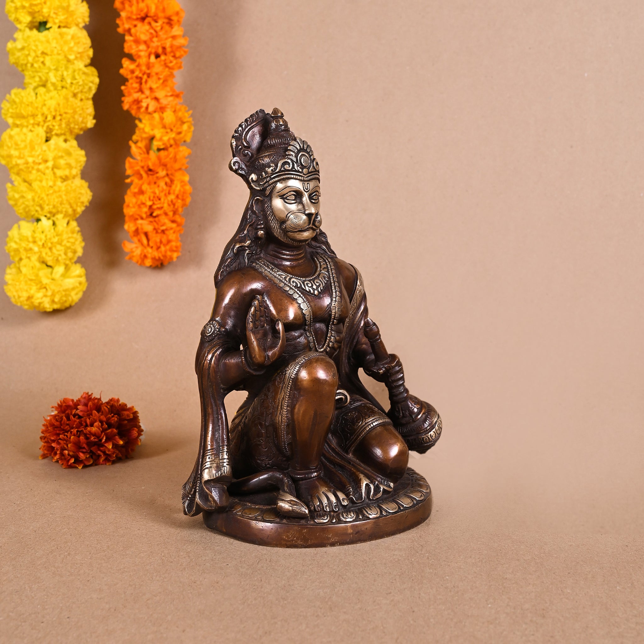 Brass Lord Hanuman Idol ( 9"), Buy Brass Lord Hanuman Idol, Brass ...